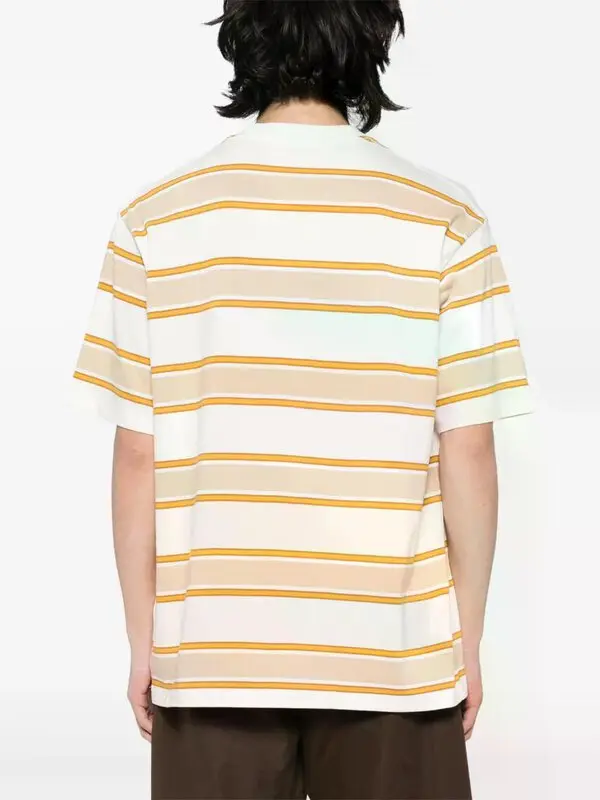 A BATHING APE Logo-embroidered T-shirt - Neutrals