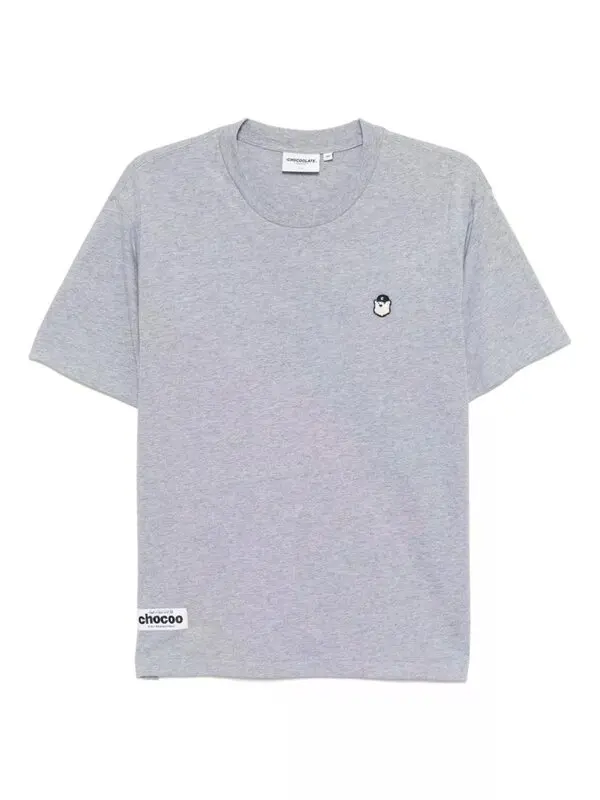 CHOCOOLATE Logo-patch T-shirt - Grey