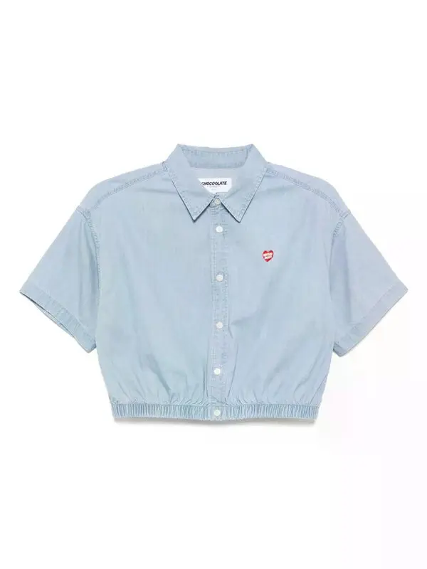CHOCOOLATE Logo-embroidered Shirt - Blue