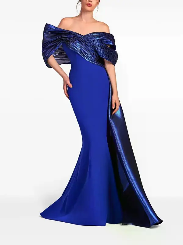 GABY CHARBACHY Off-shoulder Mermaid Gown
