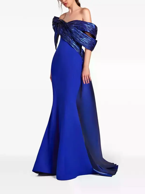 GABY CHARBACHY Off-shoulder Mermaid Gown