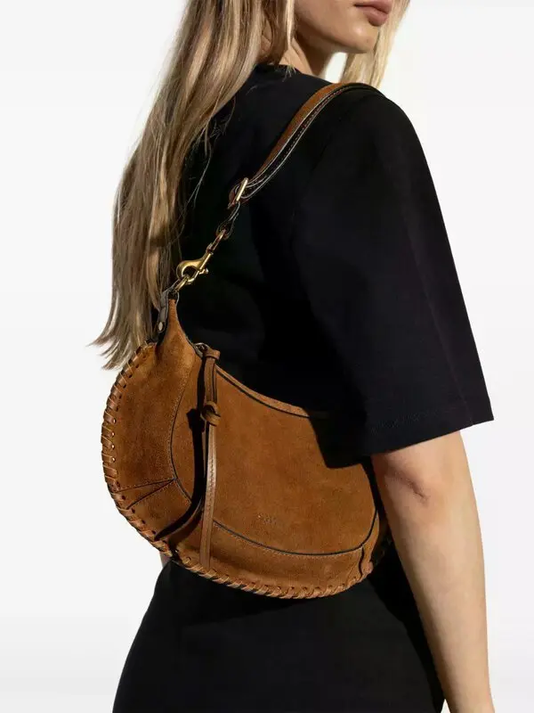 Isabel Marant Étoile Oskan Moon Suede Shoulder Bag - Brown