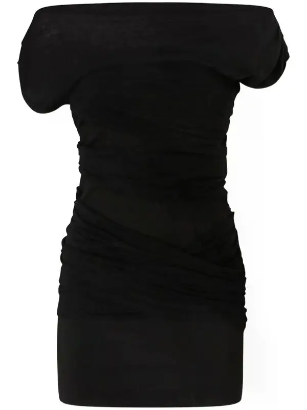 Pinko Off-shoulder Mini Dress