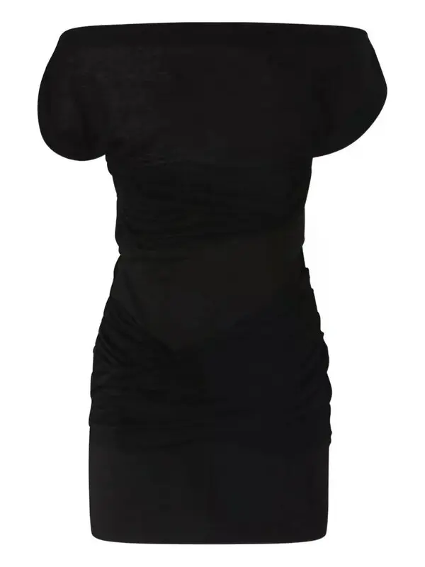 Pinko Off-shoulder Mini Dress