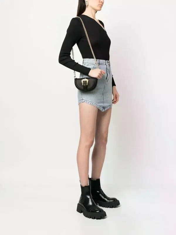 Versace Baroque Buckle-detail Shoulder Bag