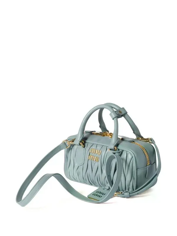 Miu Miu Arcadie Matelassé Tote Bag - Green