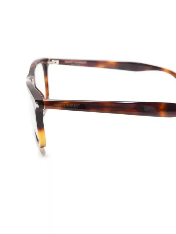 Saint Laurent Square-frame Glasses - Brown