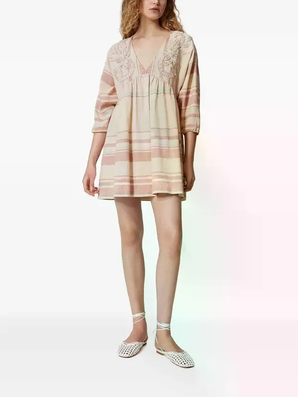 TWINSET Striped Mini Dress