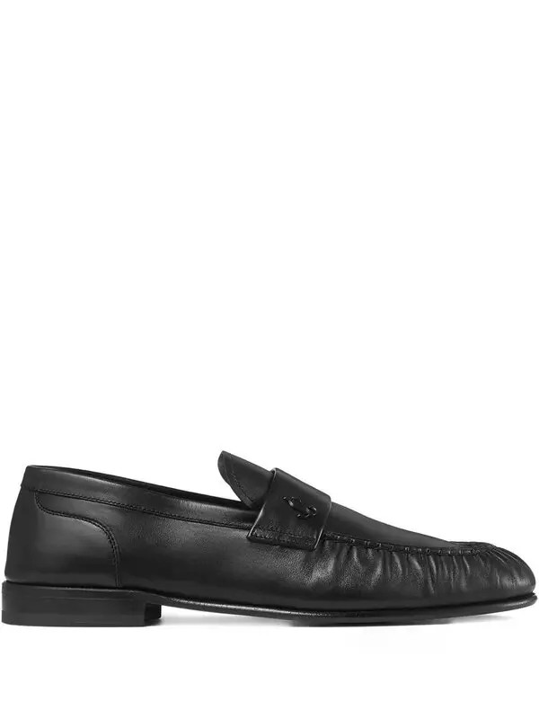 JIMMY CHOO Ellis Loafers - Black