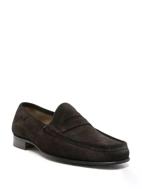 TOM FORD Suede Penny Loafers