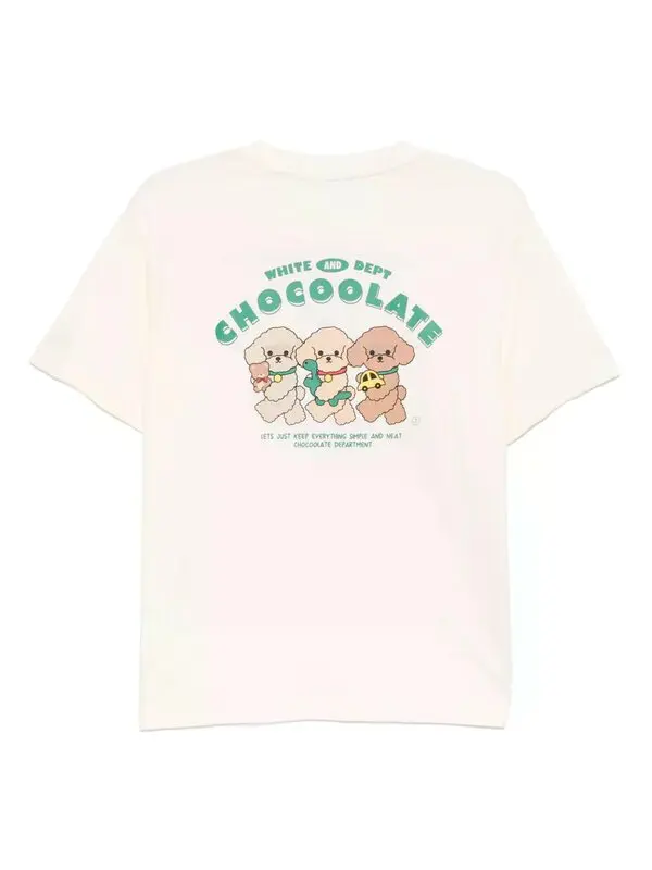 CHOCOOLATE Logo-embroidered T-shirt