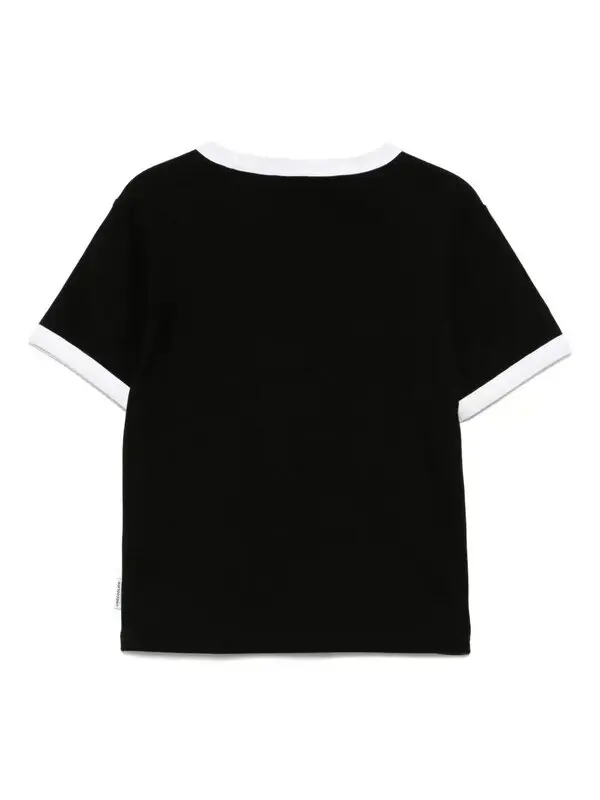 CHOCOOLATE Logo-embroidered T-shirt - Black
