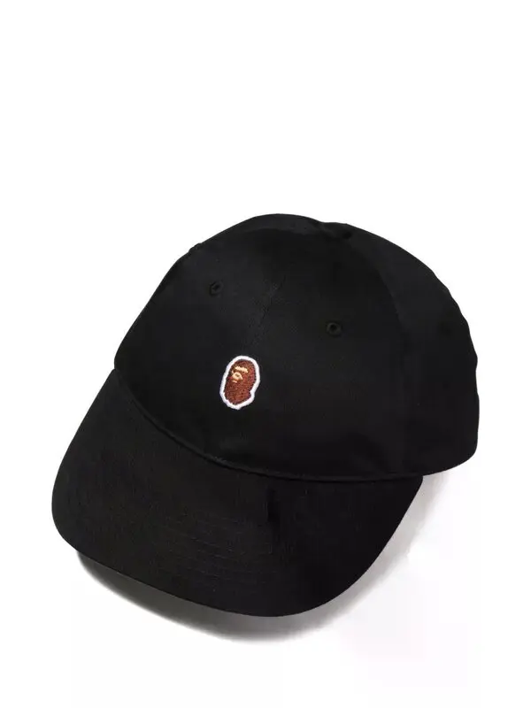 A BATHING APE Logo-embroidered Baseball Cap - Black
