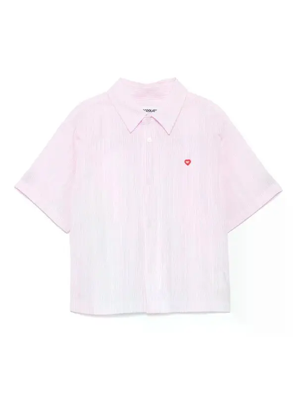 CHOCOOLATE Logo-patch Shirt - Pink