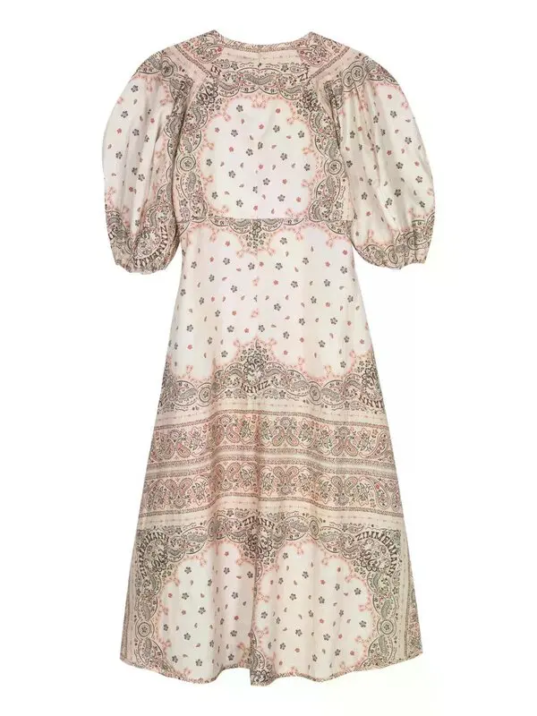 Zimmermann Day Paisley-print Linen Dress