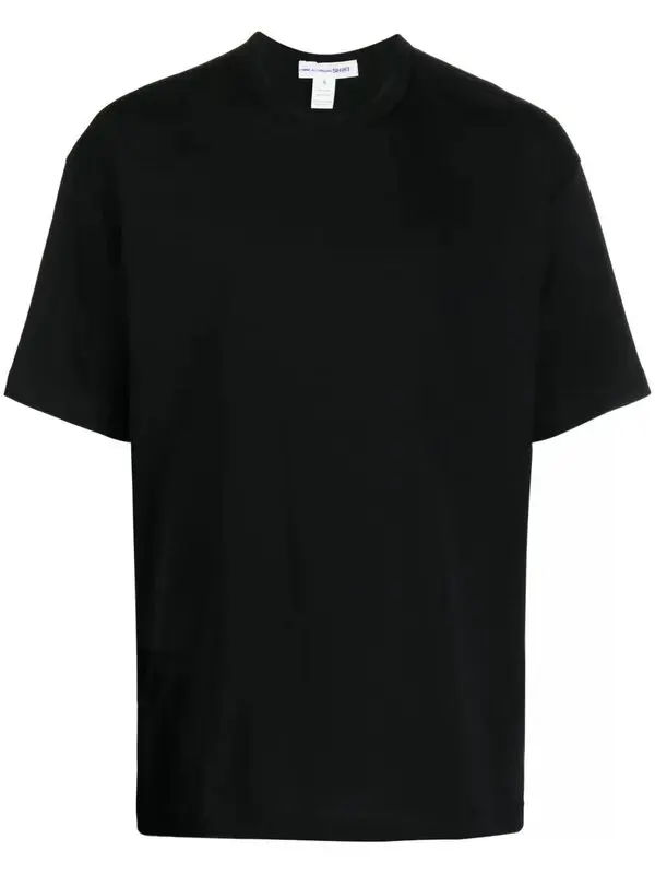 Comme Des Garçons Crewneck Cotton T-shirt - Black