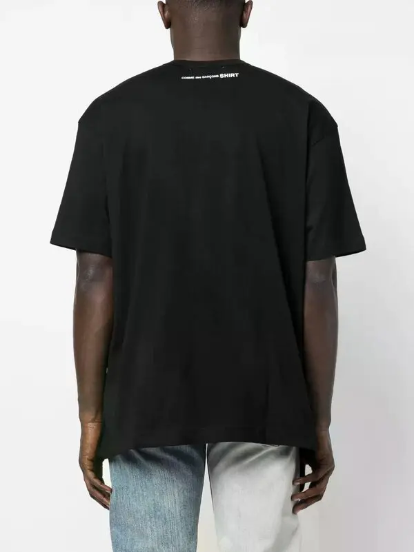 Comme Des Garçons Crewneck Cotton T-shirt - Black