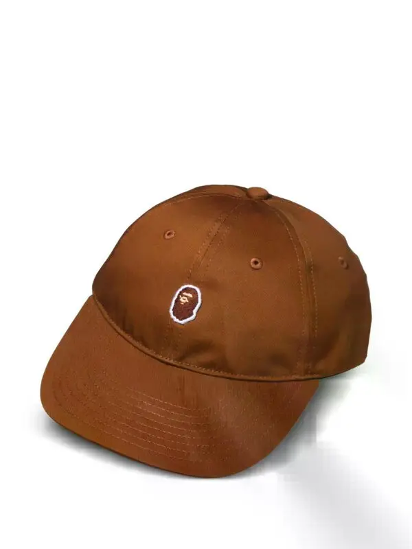 A BATHING APE Logo-embroidered Baseball Cap - Brown