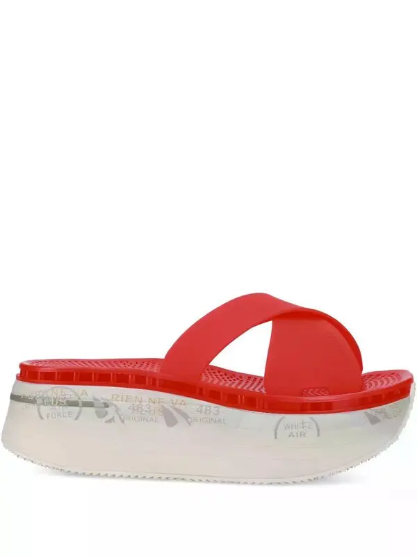 Premiata Moura Slip-on Slides - Red