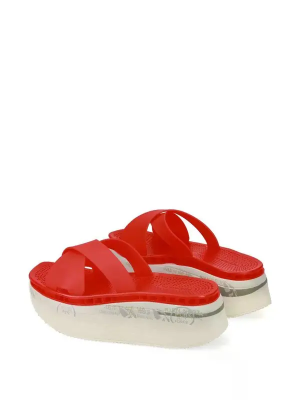 Premiata Moura Slip-on Slides - Red