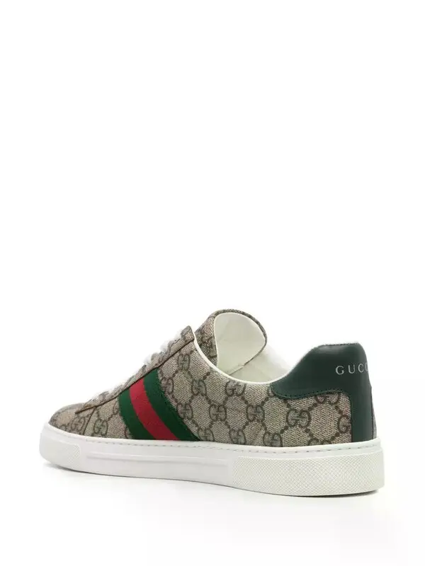 Gucci Ace Gg Supreme Monogram Sneakers - Neutrals