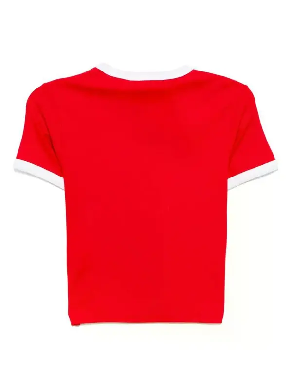 CHOCOOLATE Logo-embroidered T-shirt - Red