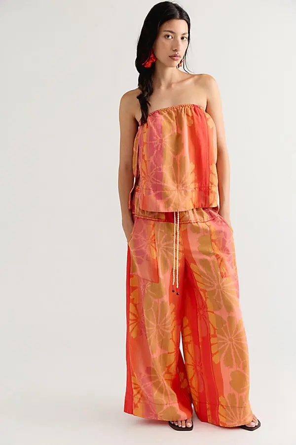 Free People Devella Printed Set - Summer Combo