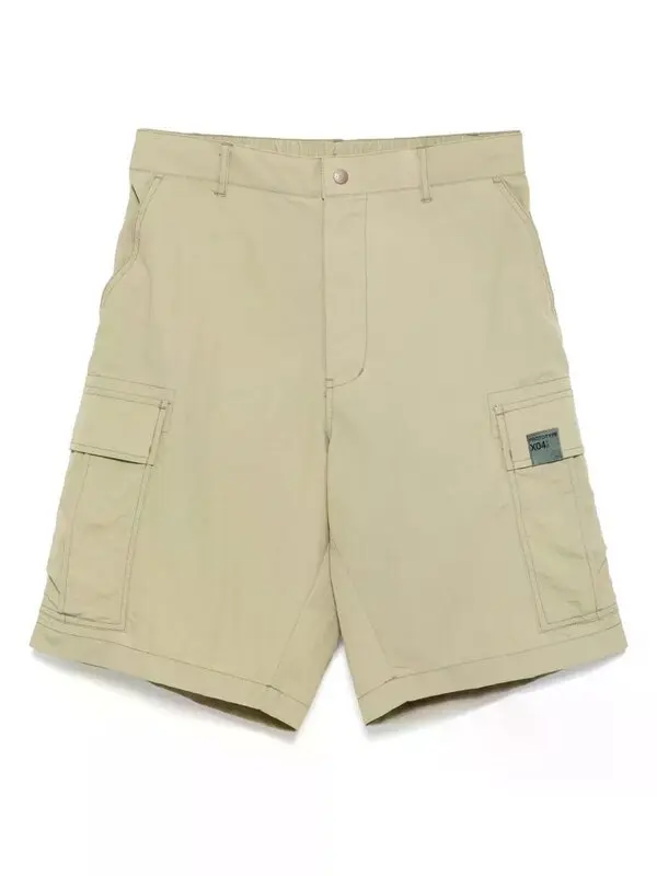 Izzue Logo-patch Shorts - Neutrals