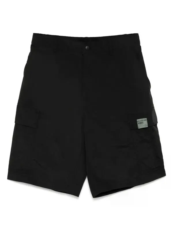 Izzue Logo-patch Cargo Shorts - Black