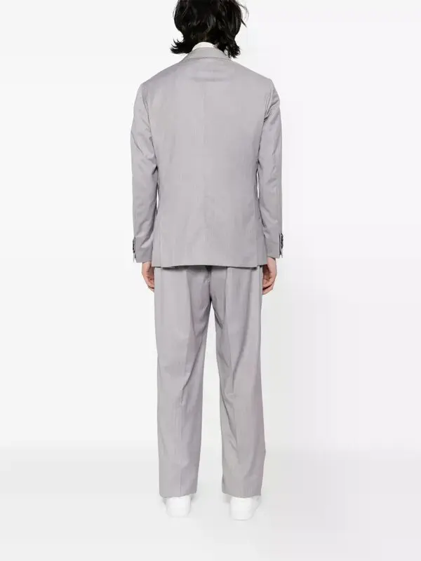 Kiton Pinstripe Suit - Grey