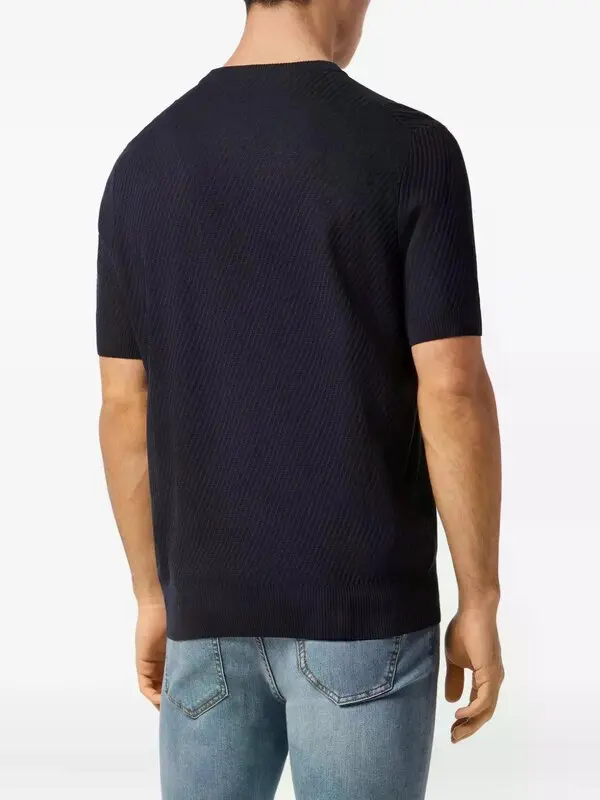 Philipp Plein Logo-patch T-shirt - Blue