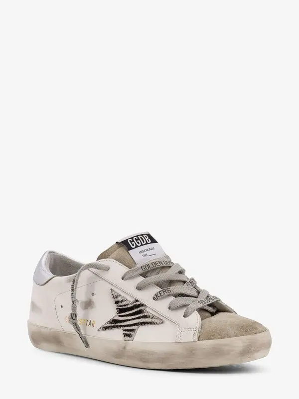 GOLDEN GOOSE Superstar Low Top Sneakers With Suede Inserts