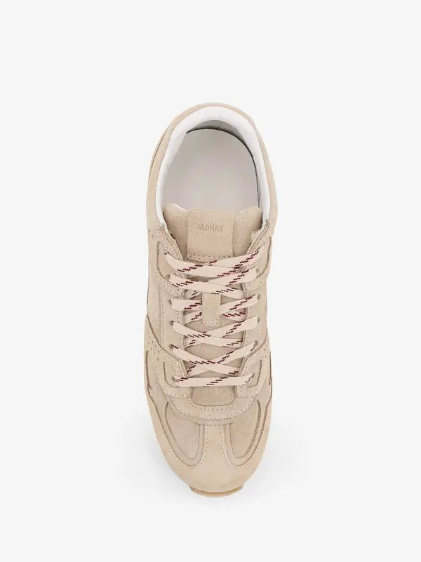 ALOHAS Low-top Suede Sneakers - Beige