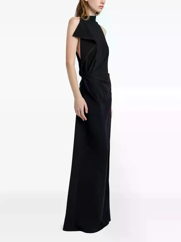 Proenza Schouler Devyn Draped Maxi Dress - Black