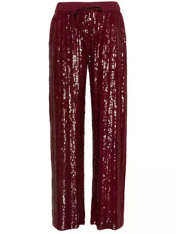 P.a.r.o.s.h Glare Sequinned Trousers - Red