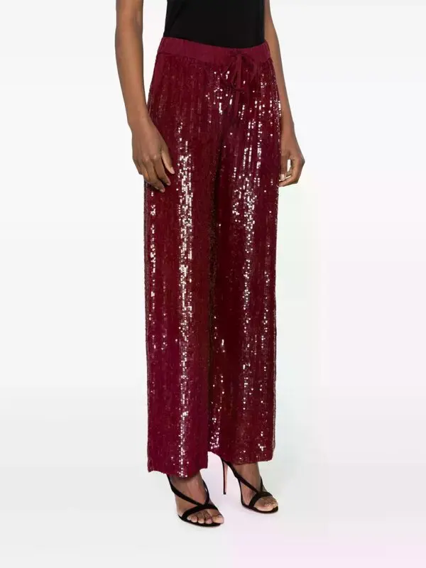 P.a.r.o.s.h Glare Sequinned Trousers - Red