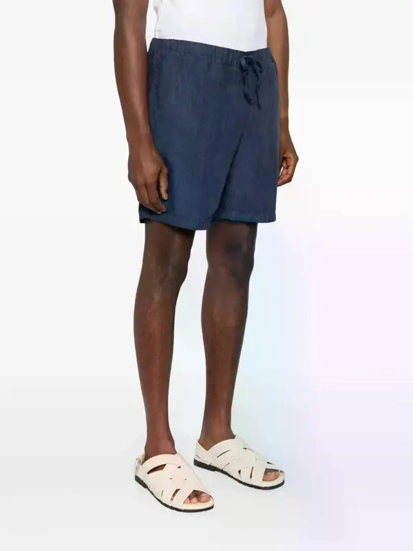 120% Lino Linen Shorts - Blue