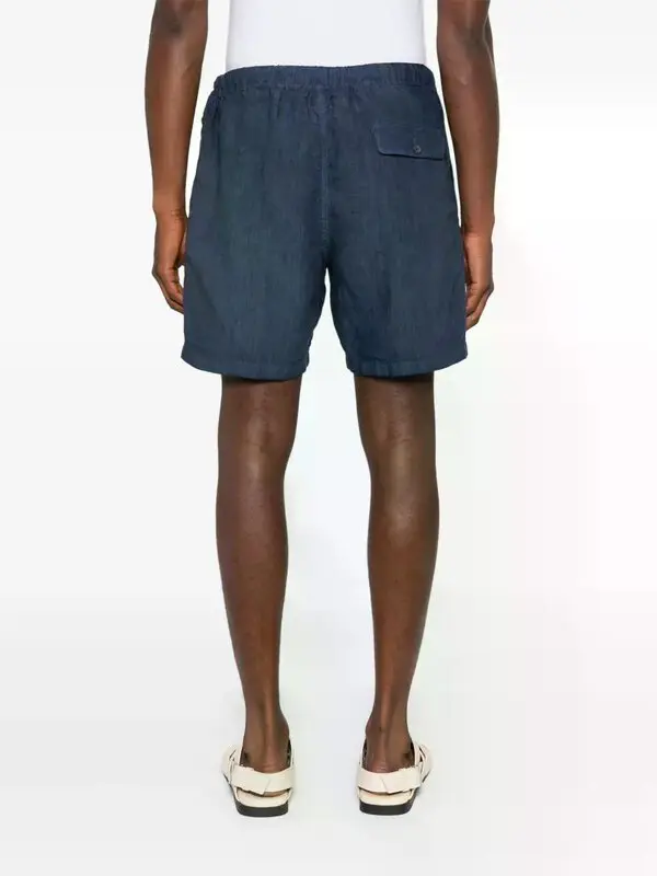 120% Lino Linen Shorts - Blue