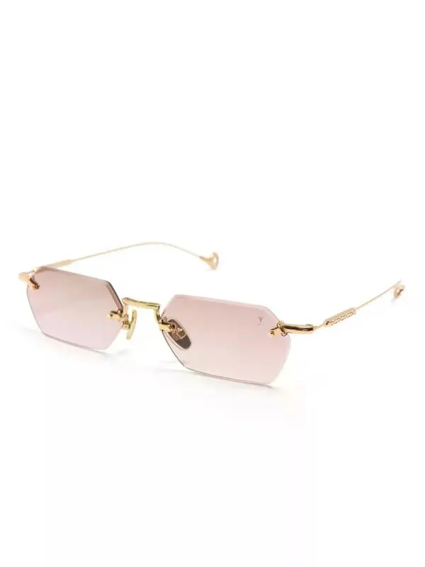 EYEPETIZER Rimless Geometric Sunglasses