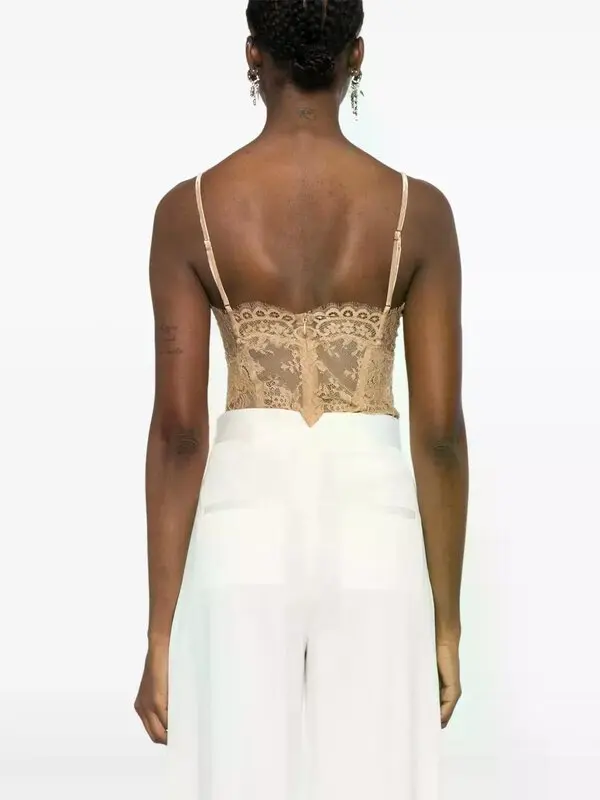 Zimmermann Lace Teddy Bodysuit - Neutrals