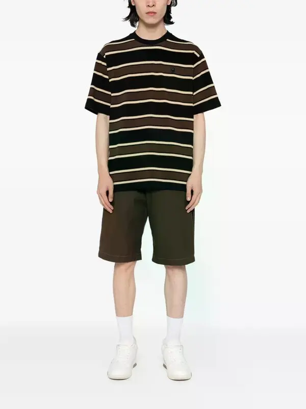 A BATHING APE Logo-embroidered T-shirt