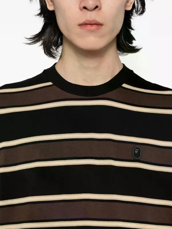 A BATHING APE Logo-embroidered T-shirt