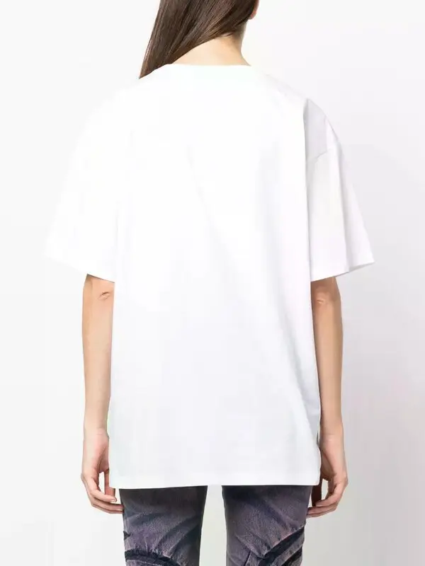 Moschino Embroidered-logo Round-neck T-shirt