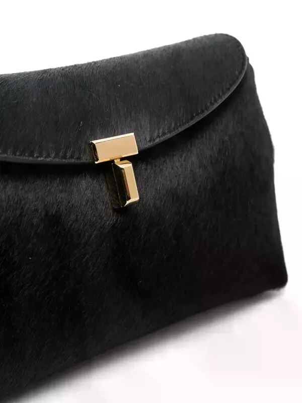 TOTEME T-lock Clutch Bag - Black