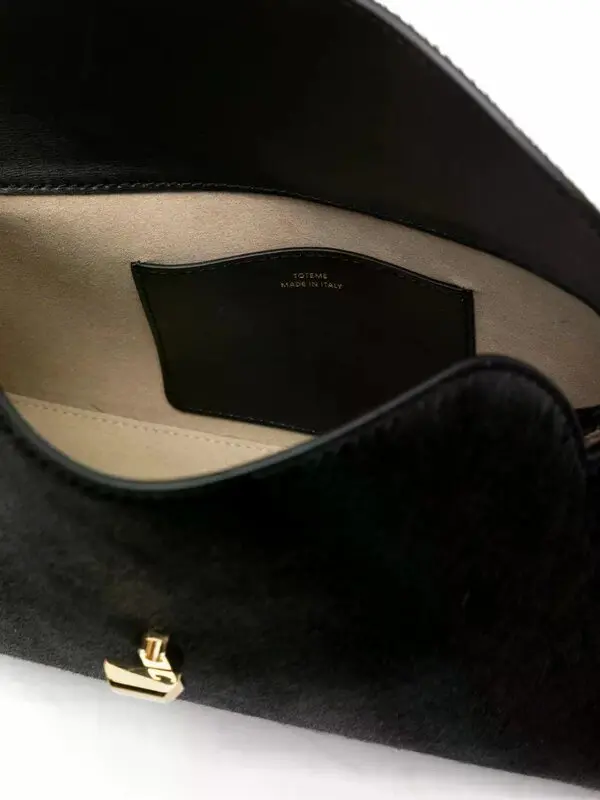 TOTEME T-lock Clutch Bag - Black