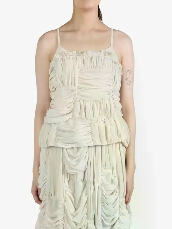 COMME DES GARÇONS TAO Draped Sleeveless Top