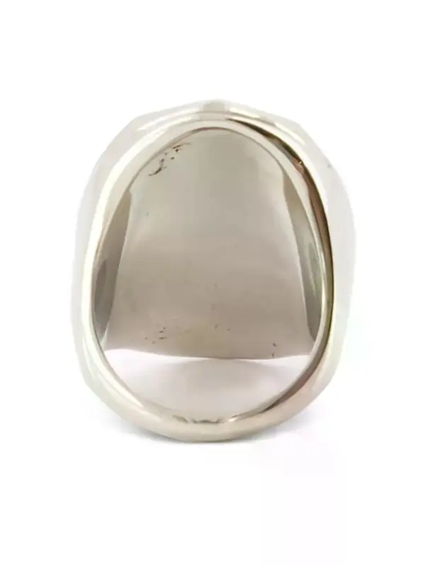 Alexander McQueen The Faceted Stone Ring - Silver
