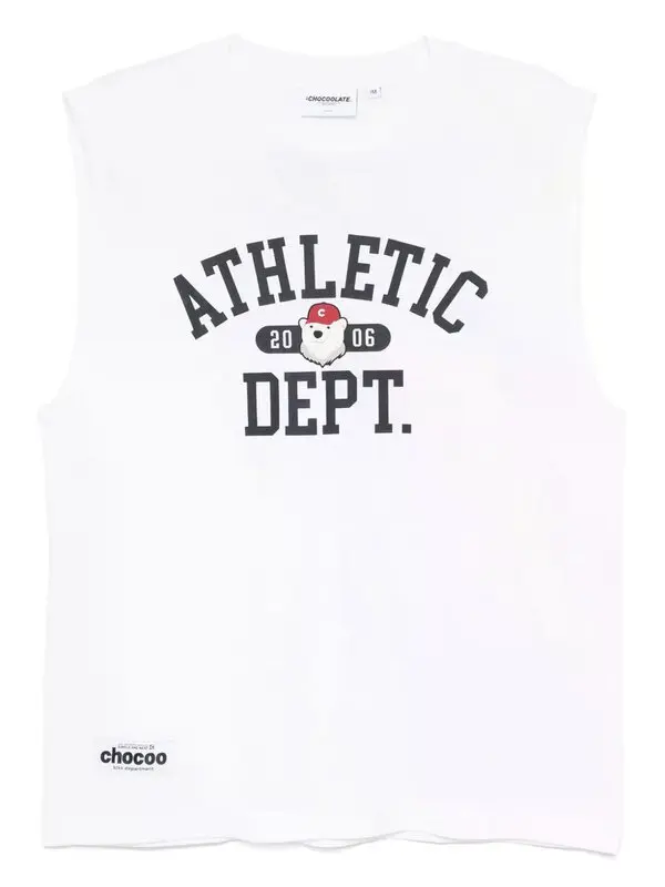 CHOCOOLATE Graphic-print Vest - White