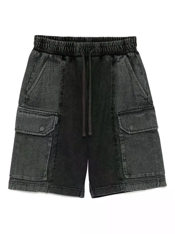 FIVE CM Logo-patch Cargo Shorts - Black
