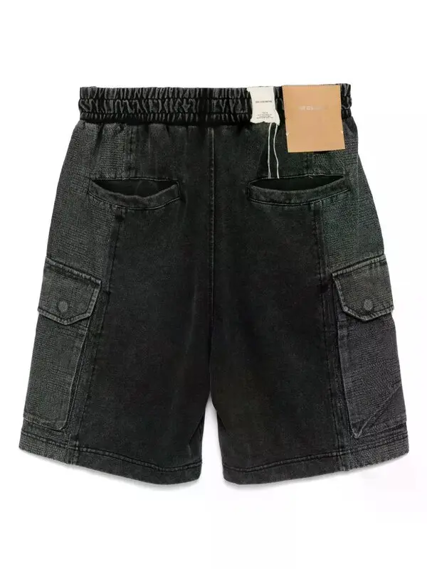 FIVE CM Logo-patch Cargo Shorts - Black